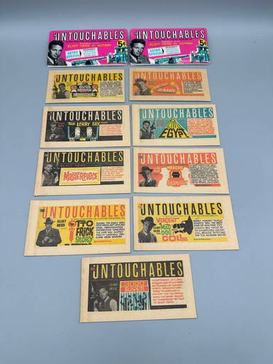 1961 The Untouchables Leaf Gum Comic Wax Packs And Loose Booklets