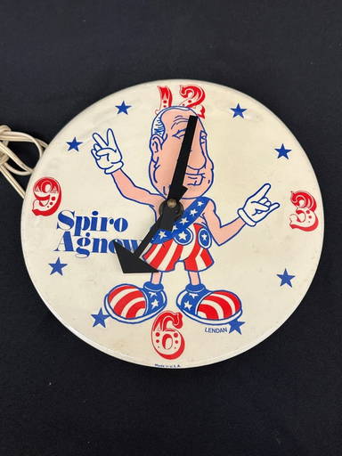 Spiro Agnew Button Clock By Lendan