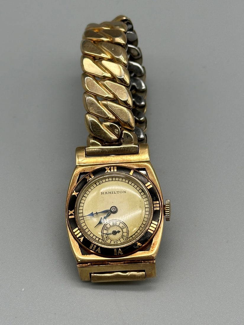 14k Gold Hamilton Piping Rock Wrist Watch Personal Watch Of Alan Ruben ...