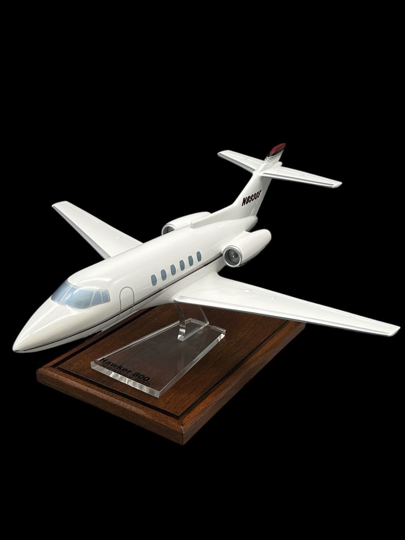 Hawker 800 Private Jet Scale Model On Stand Auction
