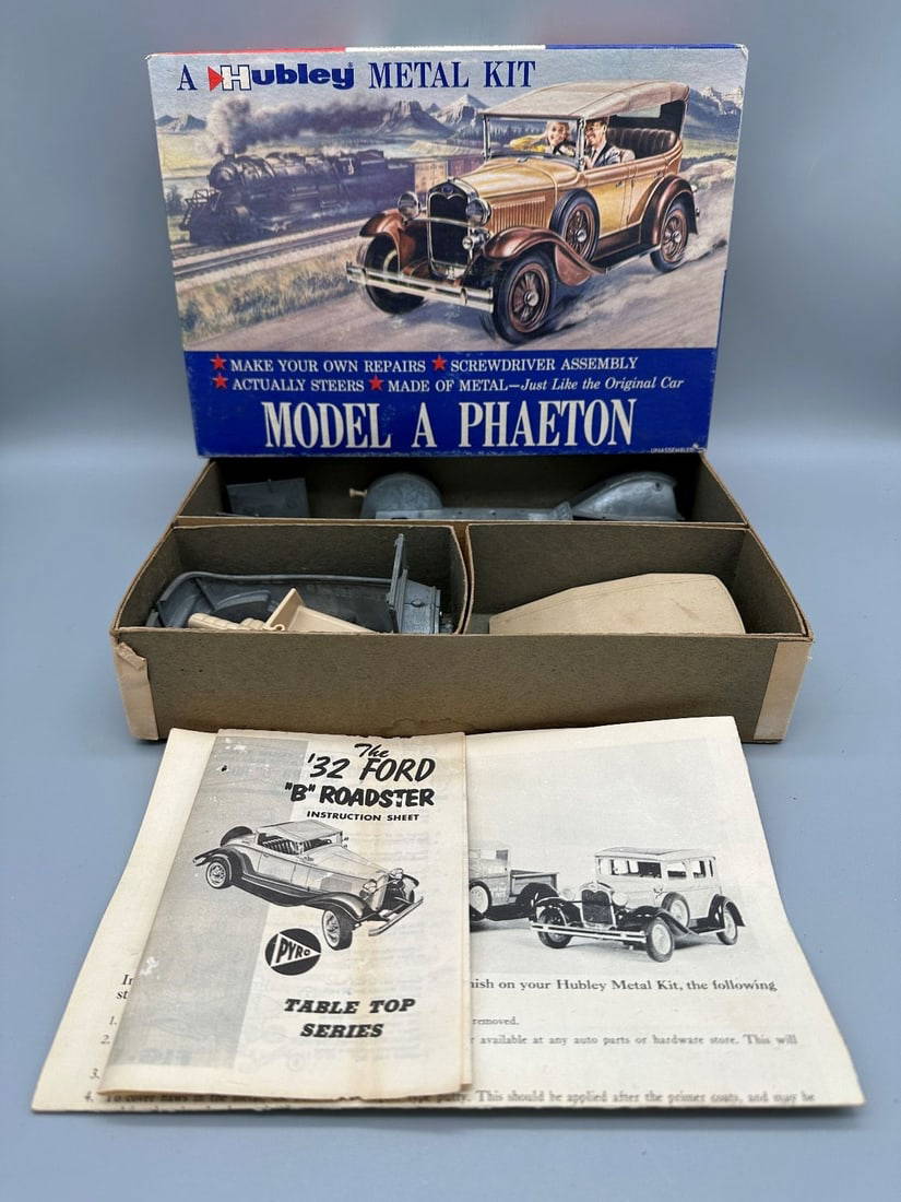 Hubley Metal Kit Model A Phaeton 32 Ford Roadster Nib Auction