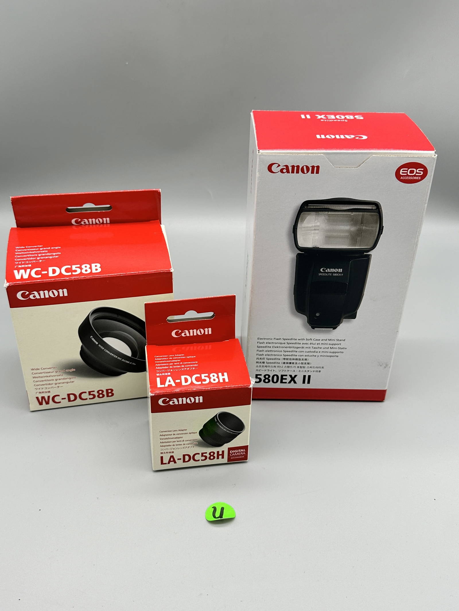 (u) (3) Canon Camera Accessories With Original Boxes Auction