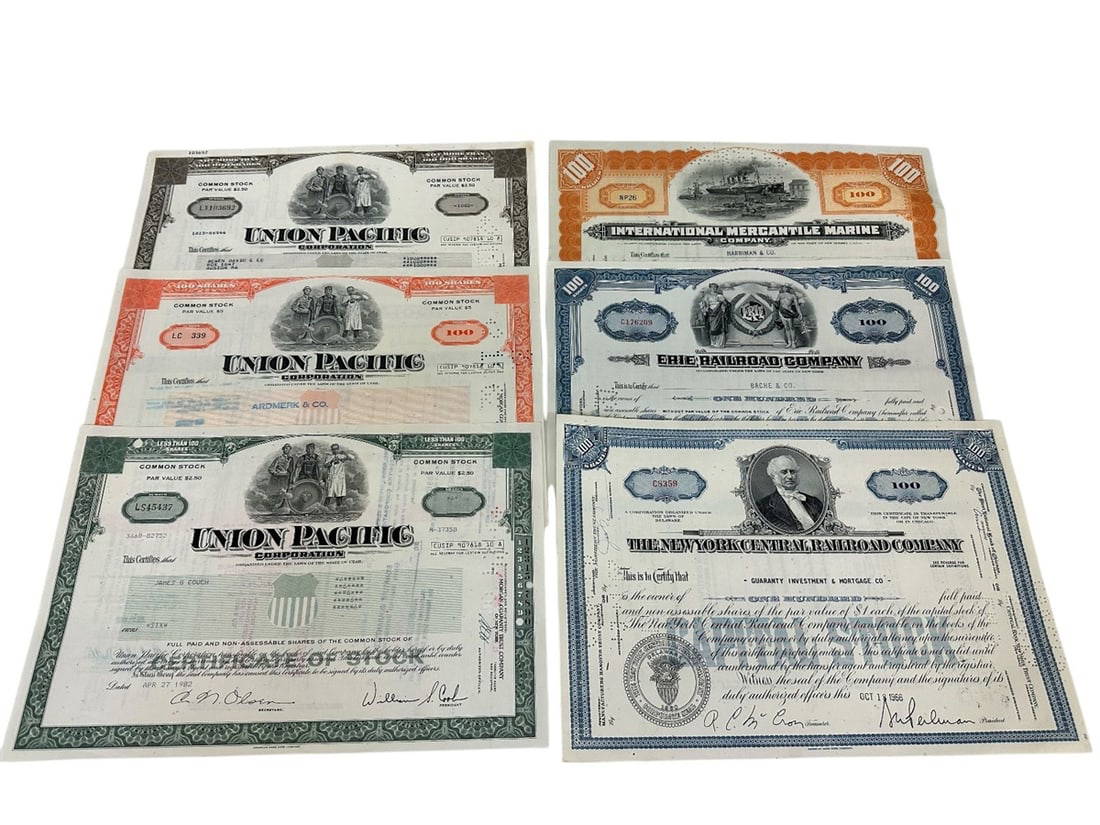 (6) Railroad Bonds Auction
