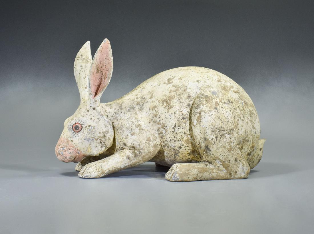 CHINESE HAN DYNASTY TERRACOTTA WHITE RABBIT - TL TESTED - May 02, 2021 ...