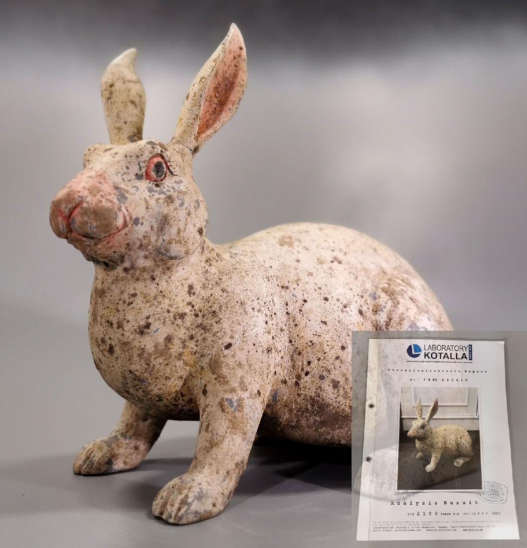 CHINESE HAN WHITE TERRACOTTA RABBIT- TL TESTED - Jul 06, 2019 | Pax ...