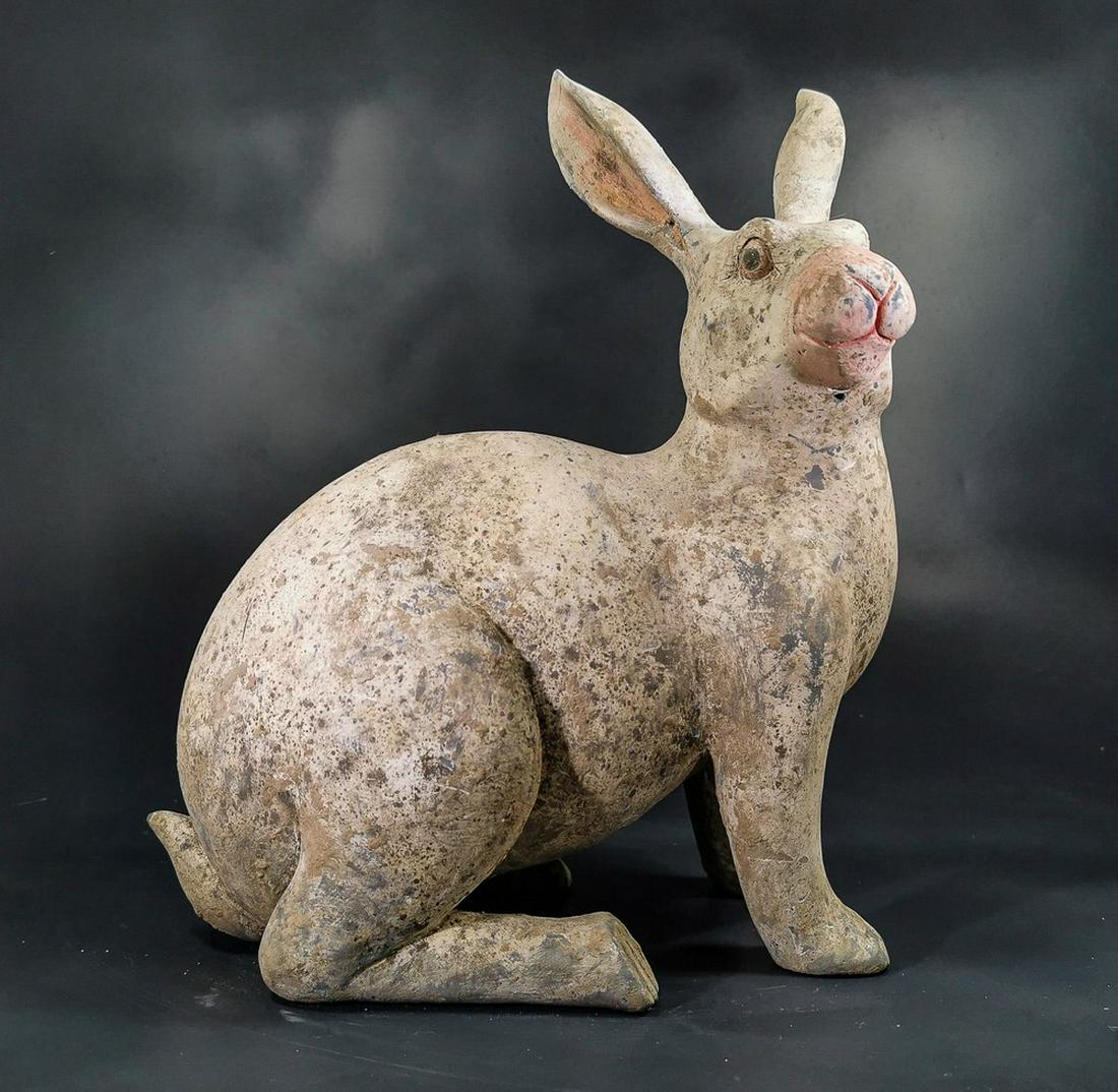 CHINESE HAN DYNASTY TERRACOTTA WHITE RABBIT - TL TESTED - May 02, 2021 ...