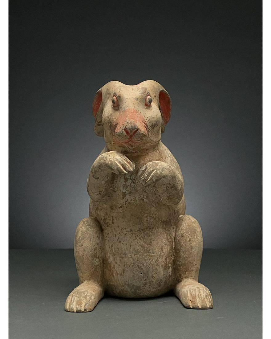 CHINESE HAN DYNASTY TERRACOTTA WHITE RABBIT - TL TESTED - May 02, 2021 ...