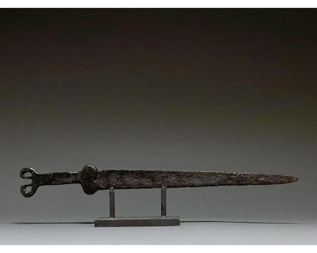 Scythian Iron Acinaces Sword With Decorated Handle