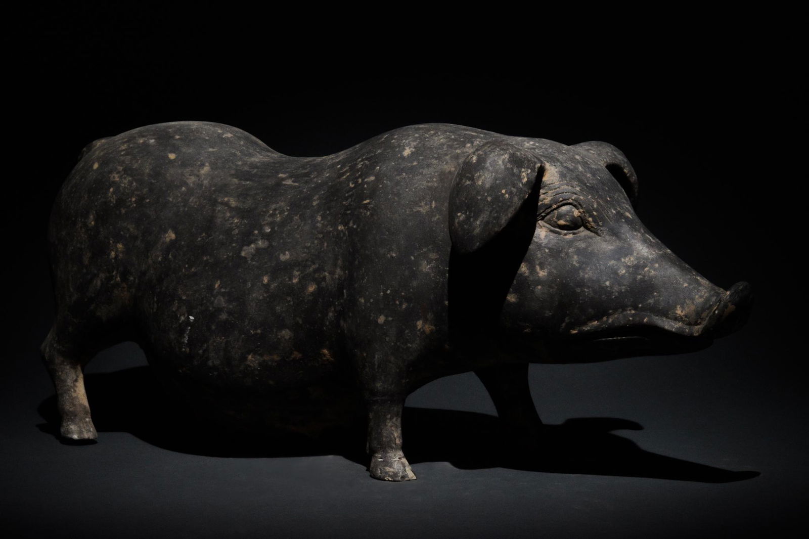 CHINESE HAN DYNASTY TERRACOTTA BLACK PIG - TL TESTED - May 02, 2021 ...