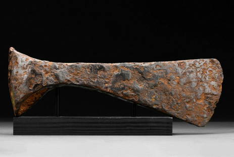 Fine Medieval European Iron Battle Axe Head