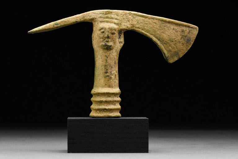 BRONZE SOCKETED AXE HEAD ON STAND - Nov 21, 2021 | Apollo Art Auctions ...