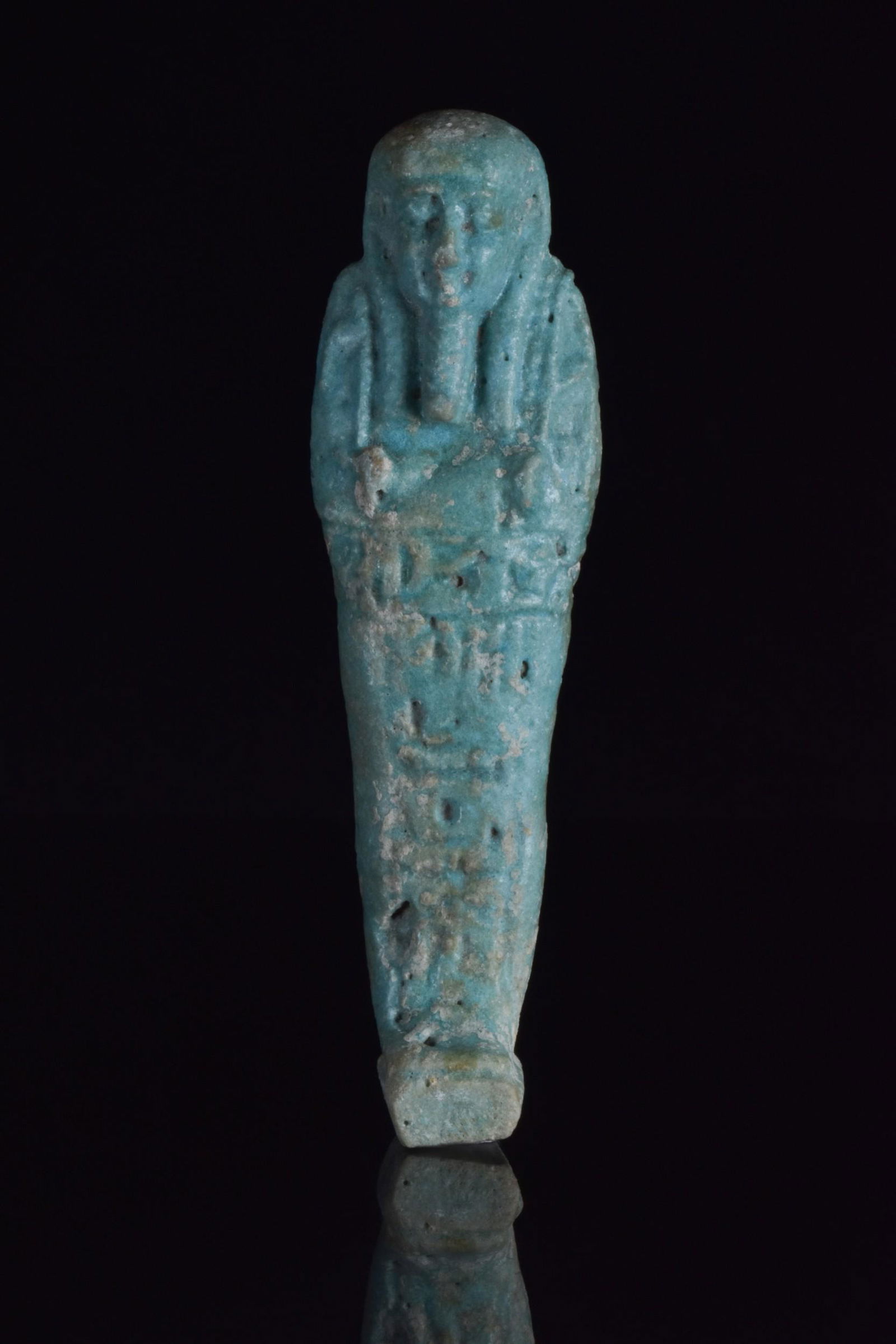 Ancient Egyptian Blue Glazed Shabti