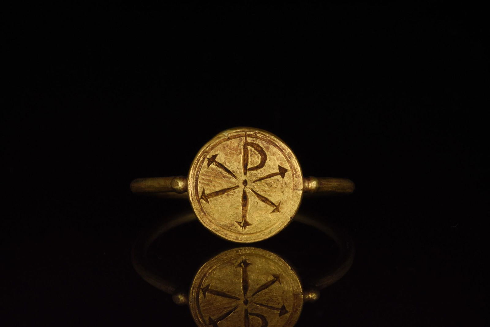 LATE ROMAN GOLD RING WITH CHI-RHO SYMBOL (#0260) on Jan 29, 2023 ...