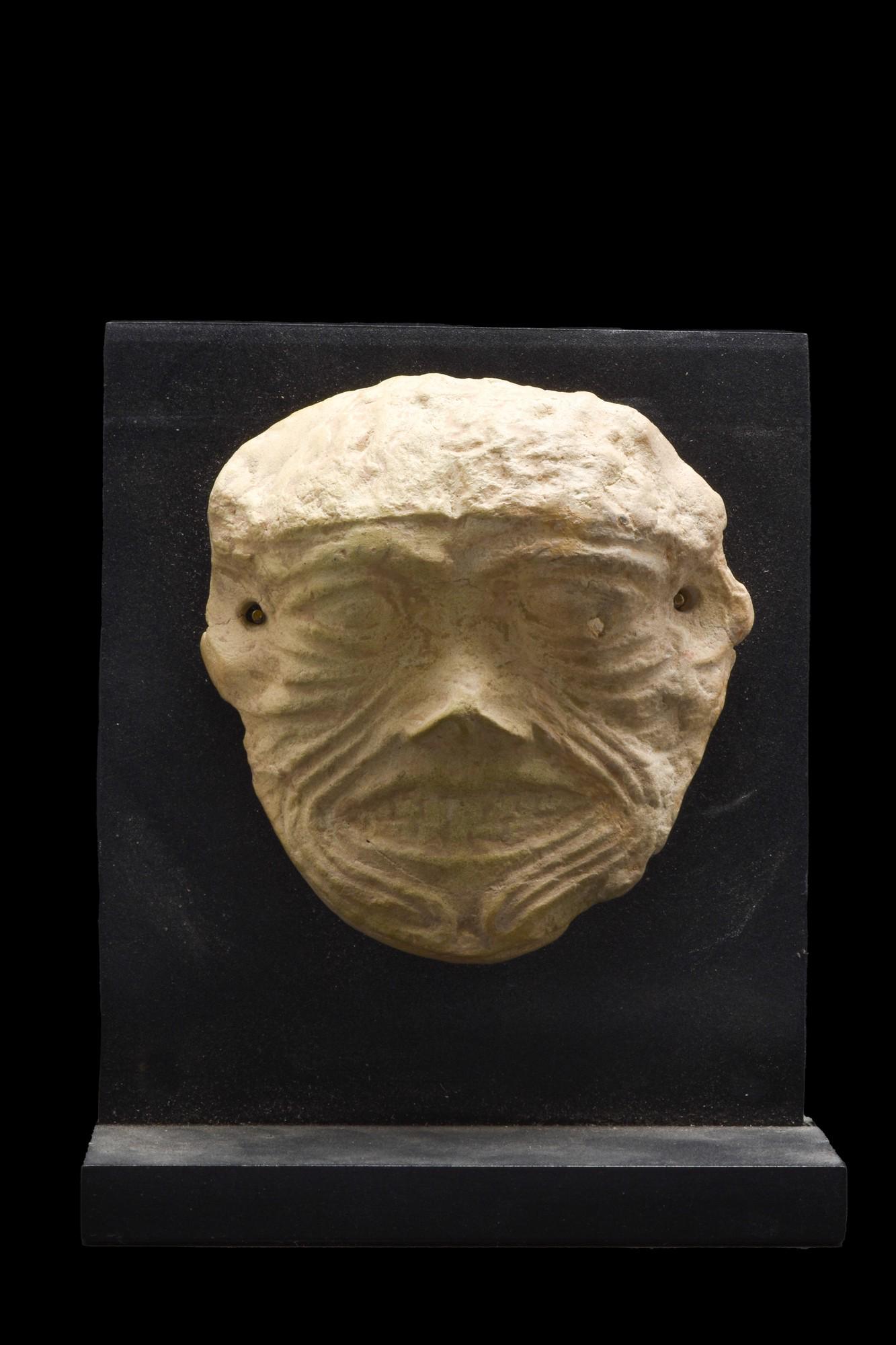 SUMERIAN HUMBABA POTTERY MASK (#0384) on Jan 29, 2023 | Apollo Art ...