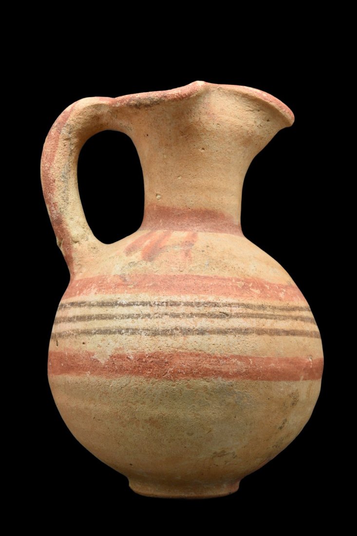 Cypriot Bichrome Pottery Jug