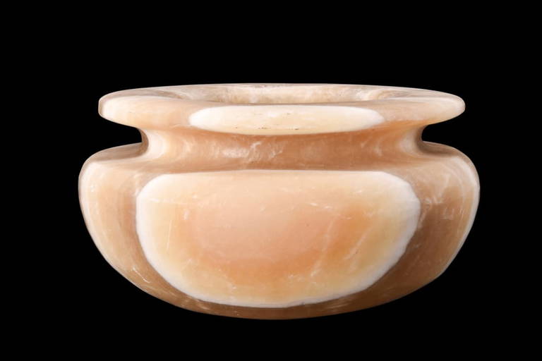 Egyptian Alabaster Offering Vessel