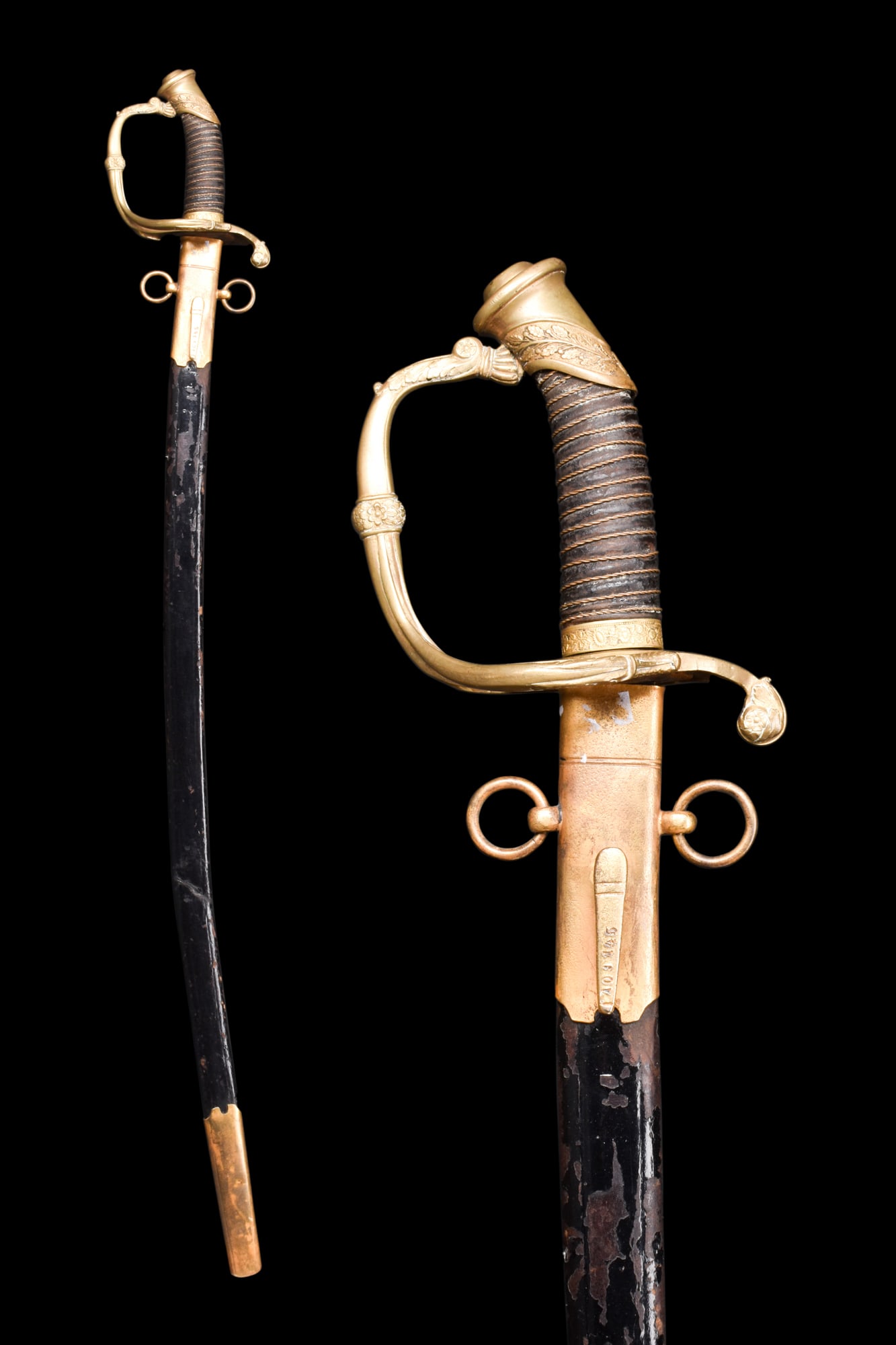 Russian Infantry Officers Sabre With Scabbard, M1826 Auction