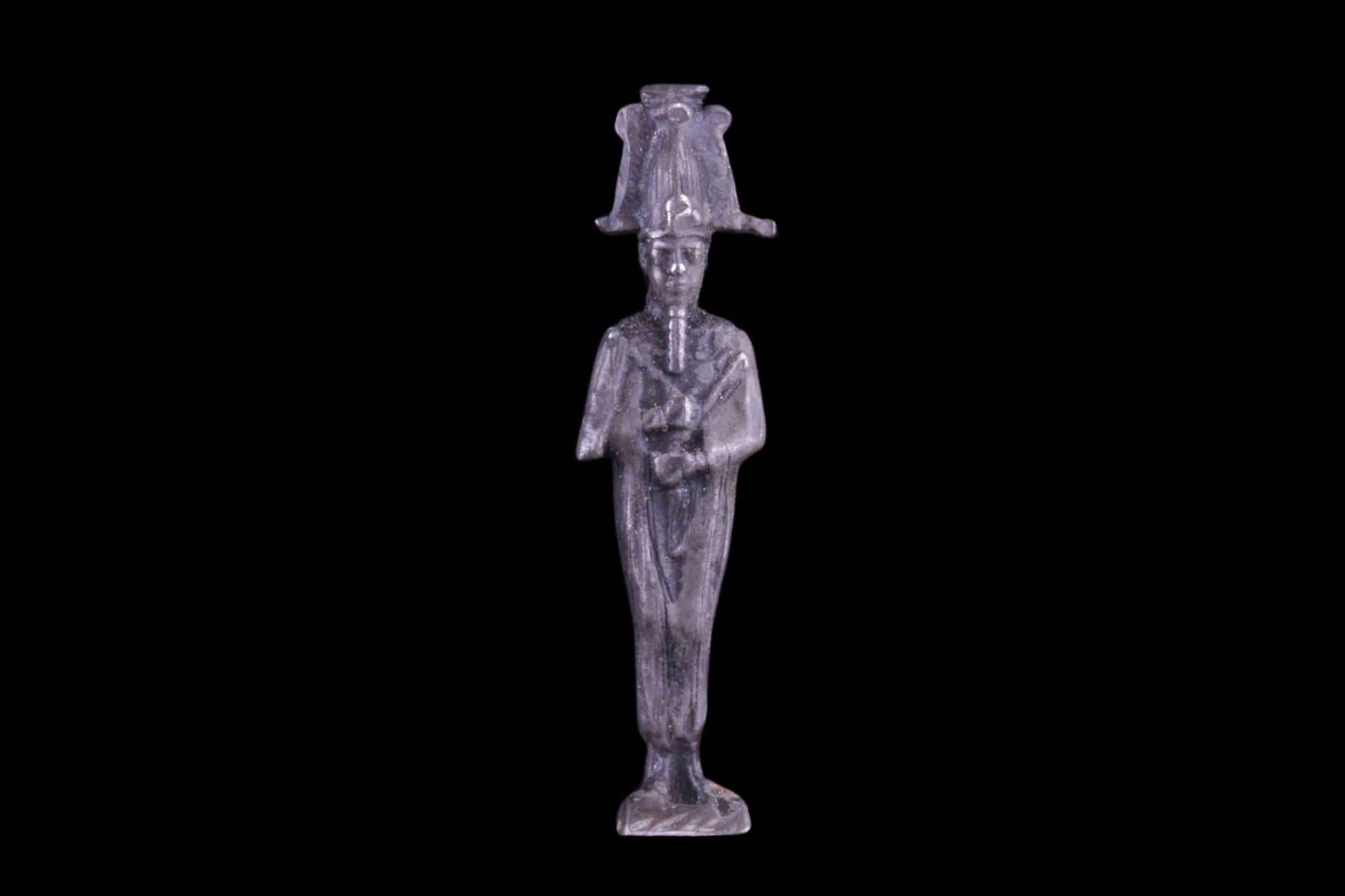 Ancient Egyptian Silver Osiris On Stand Auction