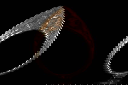 Medieval Silver Archer's Ring