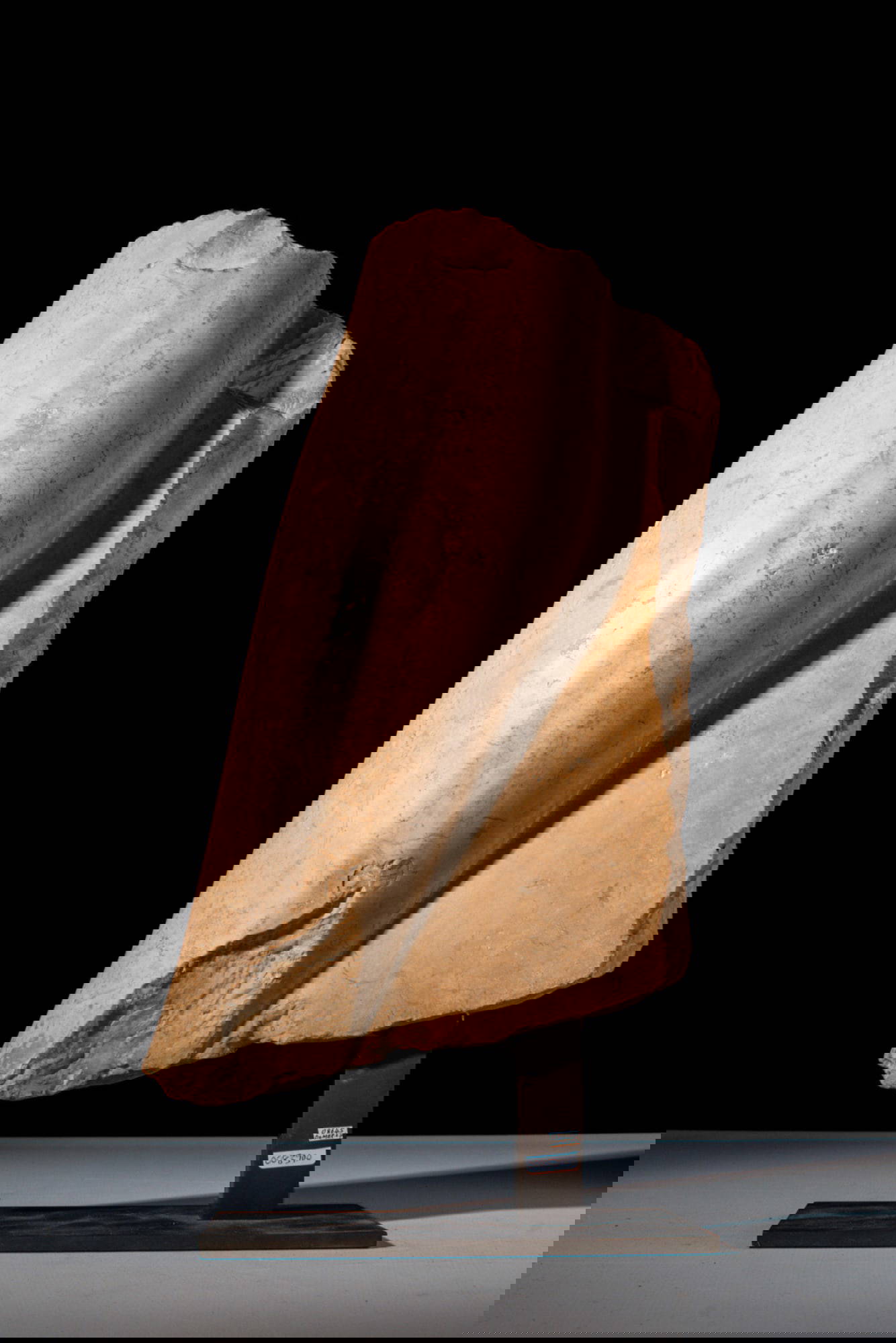 Egyptian Middle Kingdom Calcite Leg Statue Fragment Auction