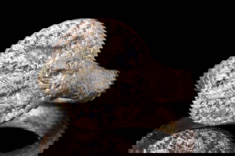 Roman Bronze Ring With Carnelian Intaglio Of A God Auction