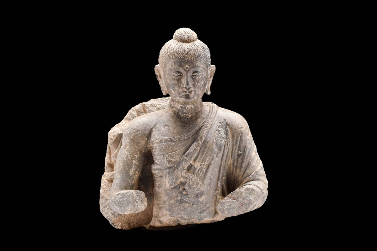 Buy Gandharan Schist Torso Of Buddha | Apollo Art Auctions In London