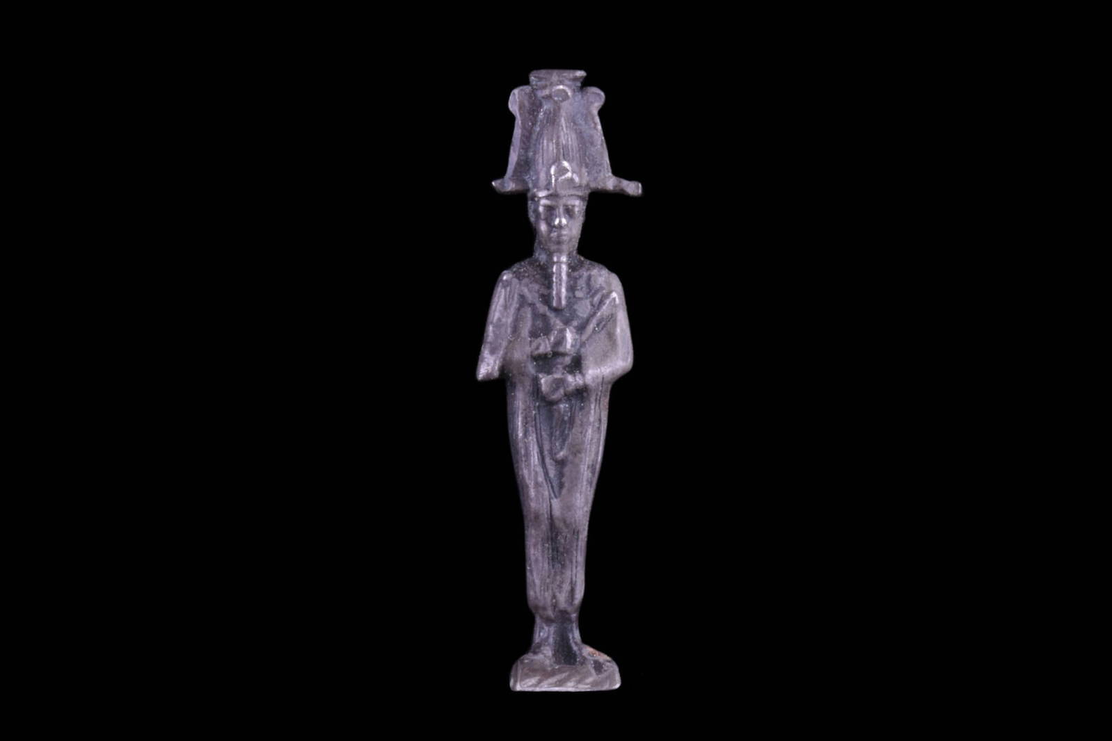 Ancient Egyptian Silver Osiris On Stand Auction
