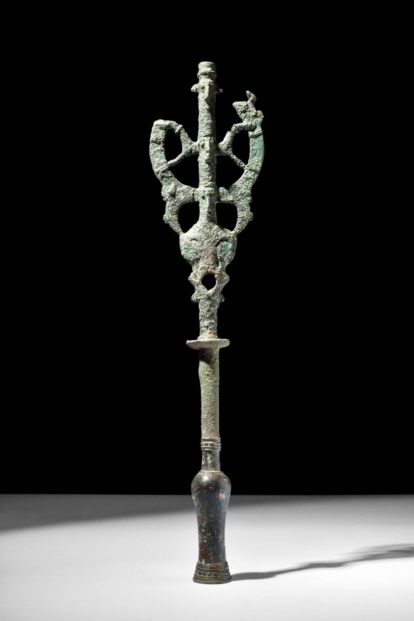 Western Asiatic Bronze Master Of Animals Sceptre Auction