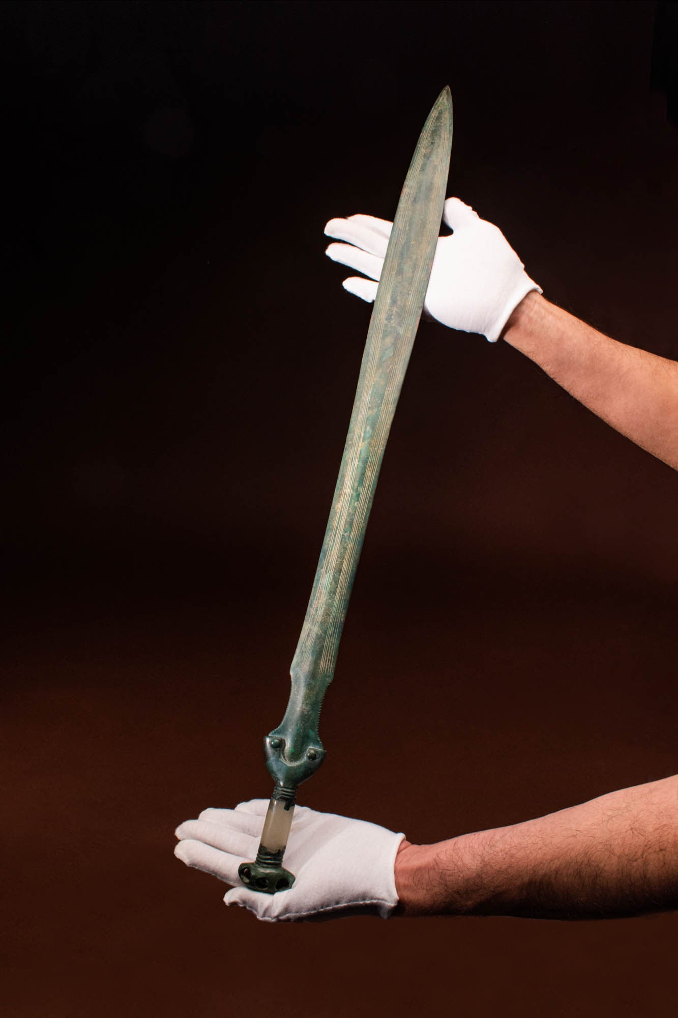 Bronze Age Sword With Crescent Pommel Auction