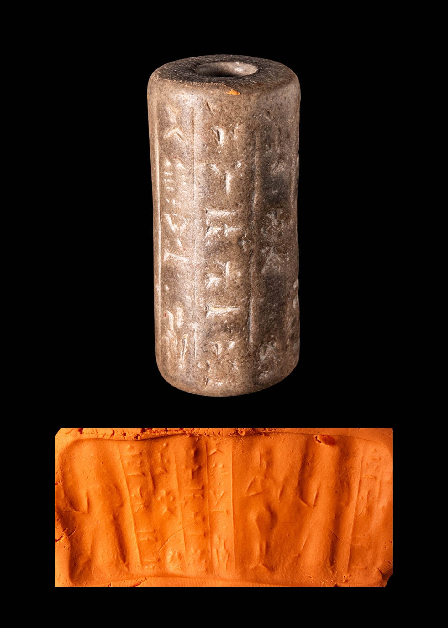 Isin-larsa Buff Stone Cylinder Seal With Naked Goddess Auction