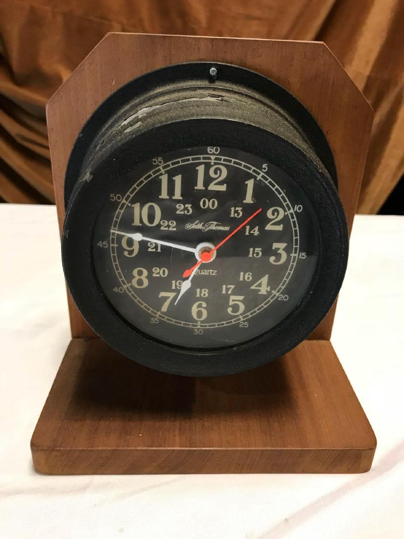 VINTAGE SETH THOMAS SEA SPRITE II SHIP CLOCK 1980S CAT