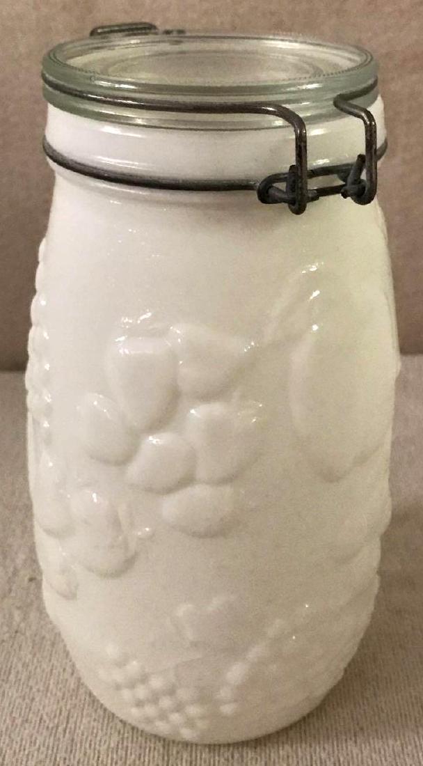 Wheaton Fine Glassware Milk Glass Canister