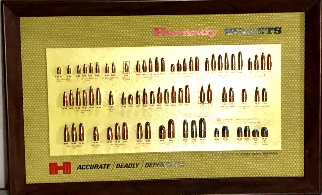 Vintage Hornady Bullet Advertising Display