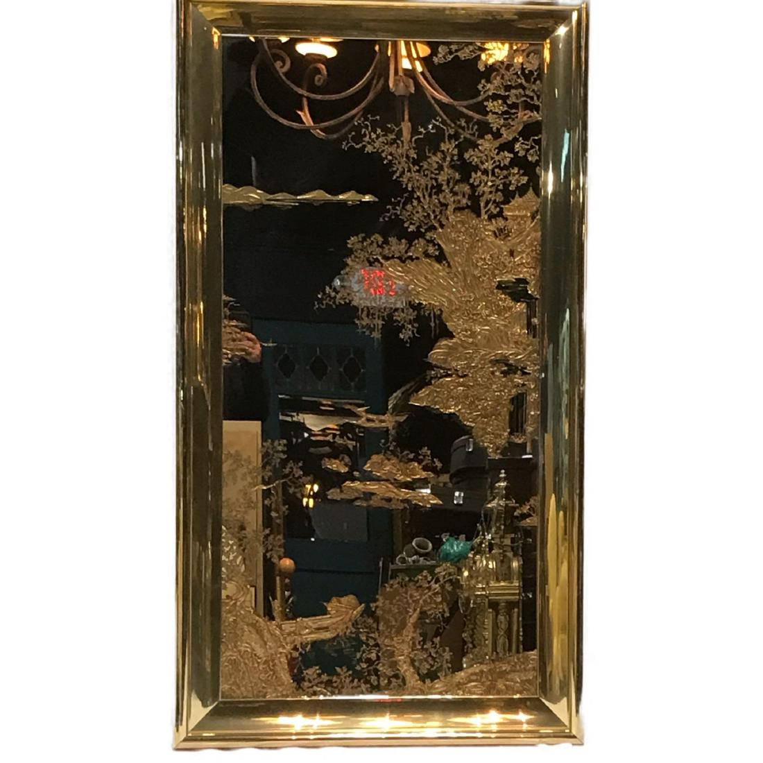 Sebet Silverman Gold Leaf Nurre Mirror