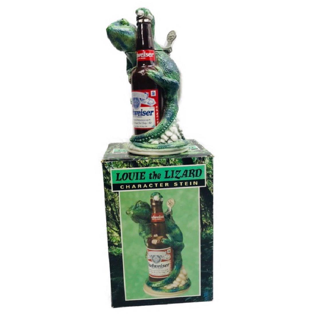 Budweiser Louie the Lizard Beer Stein in the Original