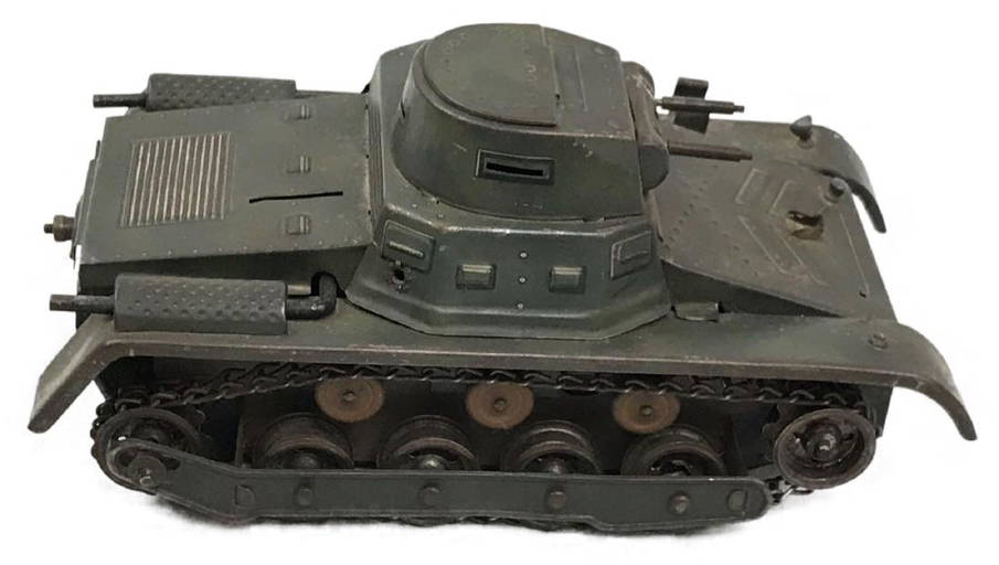 Vintage Pressed Steel Clockwork Tank