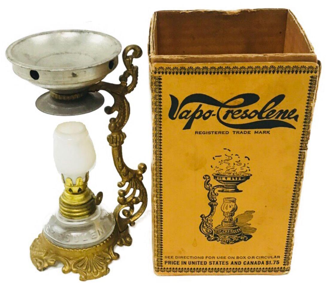 Vintage Kerosene Lamp Vapo Cresolene