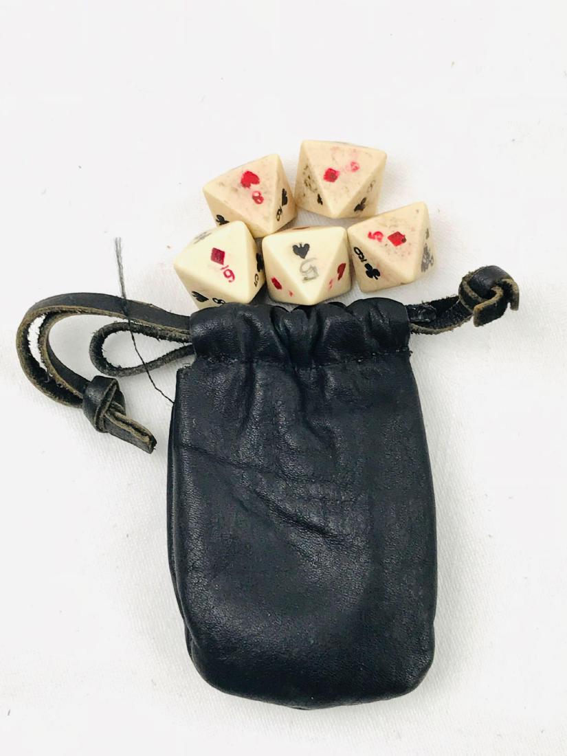 Vintage Octahedral Poker Dice, Marlboro Premium