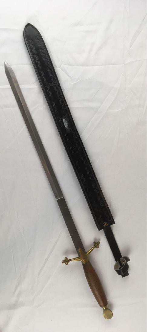 Vintage Pakistani Short Sword with Scabbard