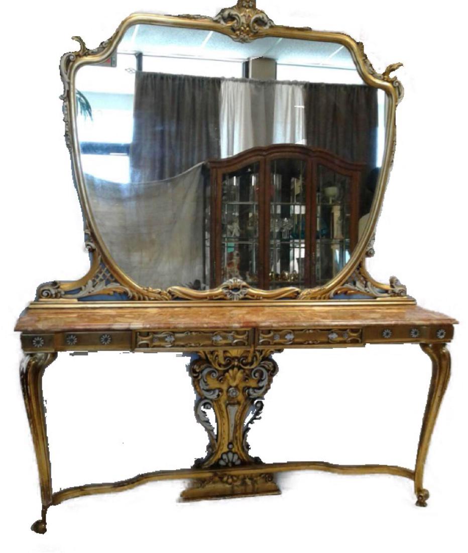 Late Baroque/rococo Style Console Table With Mirror - Jan 24, 2019 ...