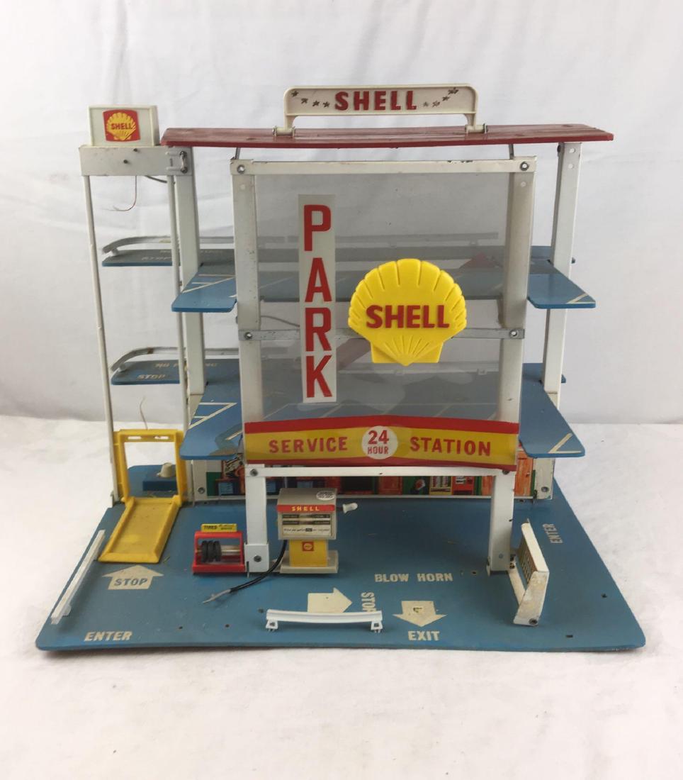 Vintage 1960's Shell Service Station Toy Rare
