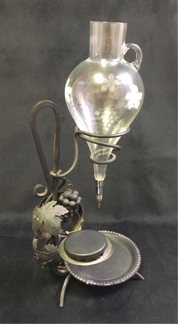 Vintage Hand Blown Glass Austrian Wine Aerator Decanter