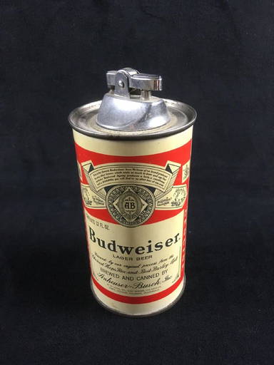 Vintage Budweiser Beer Can Cigarette Lighter With Music