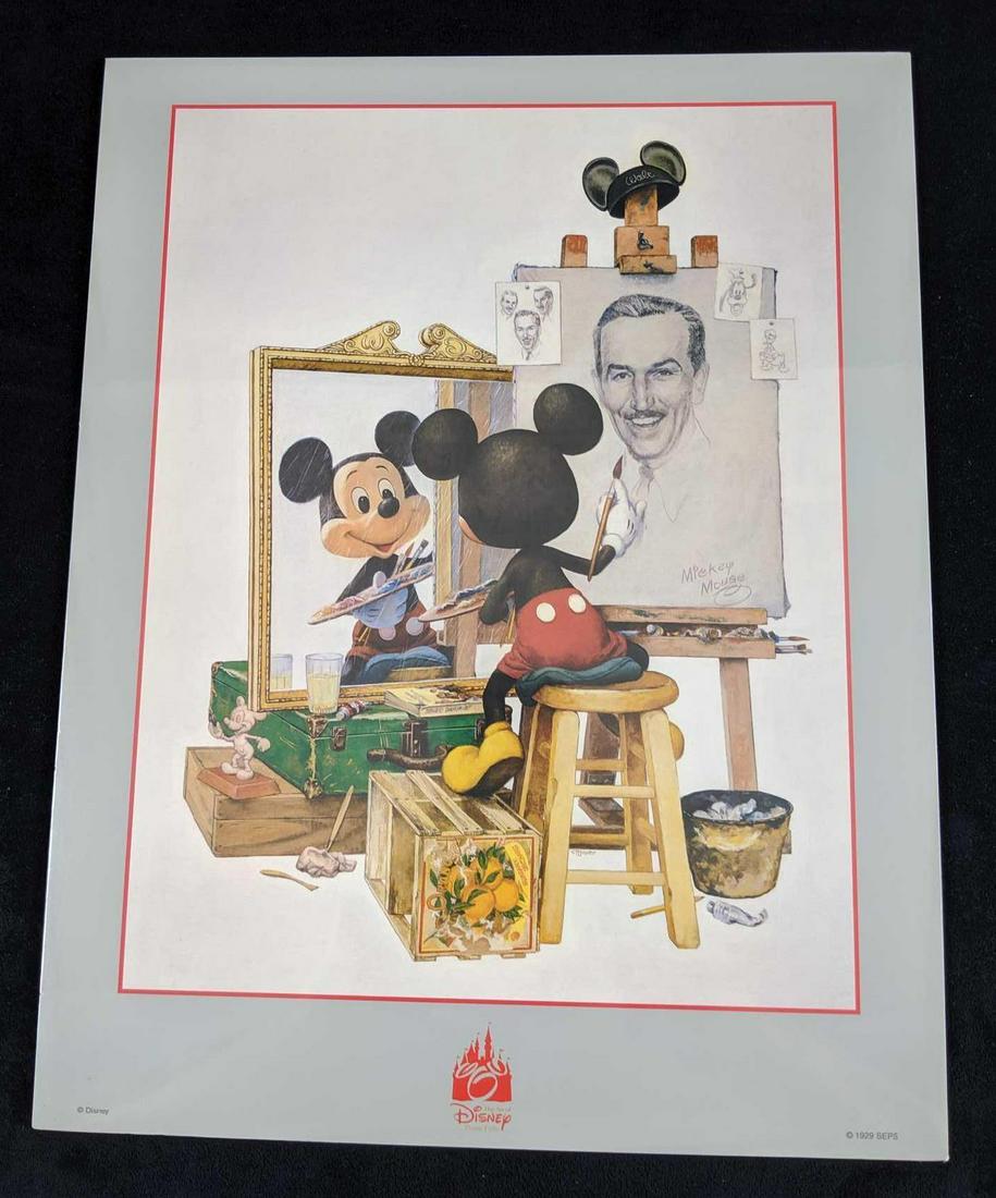 Mickey Mouse & Walt Disney Self Portrait Print by - Oct 16, 2019 ...