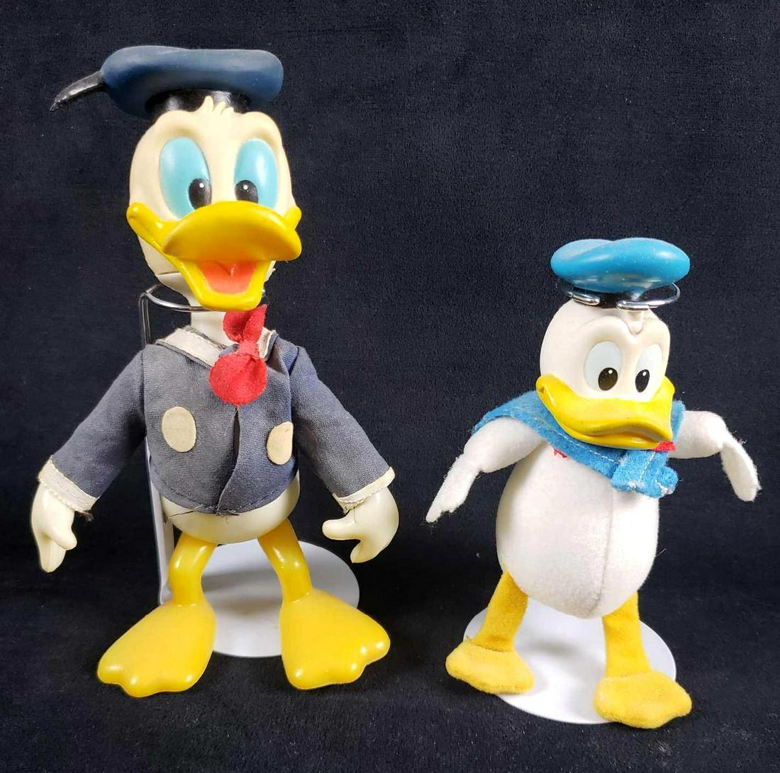 Vintage Disney Donald Duck Rare Toys With Rubber Heads
