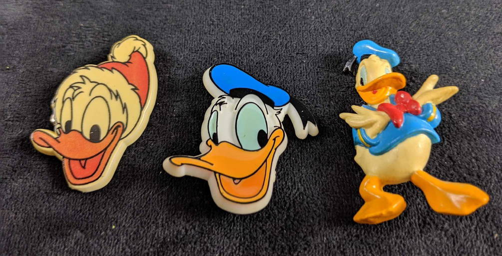 DIsney Lot Of Three Old School Donald Duck Pins Buttons - Jan 16, 2020 ...