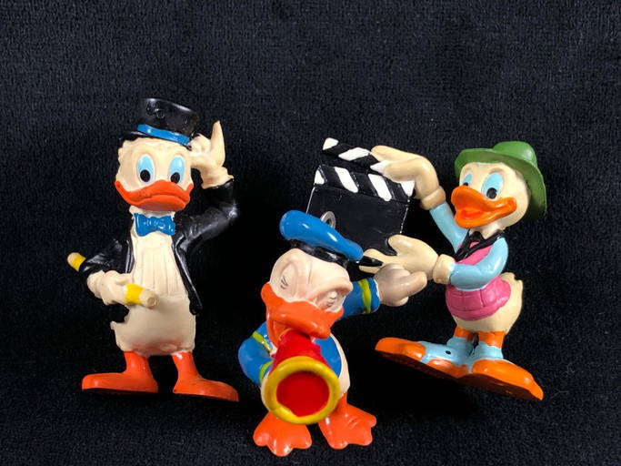 Lot Of 3 Vintage Donald Duck Lights Camera Action Film