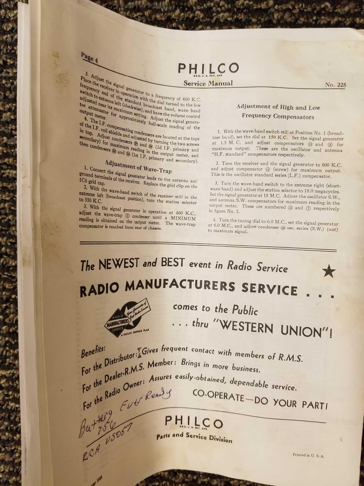 Antique 1935 Philco Model 623 F Radio - Nov 04, 2020 | Rapid Estate ...