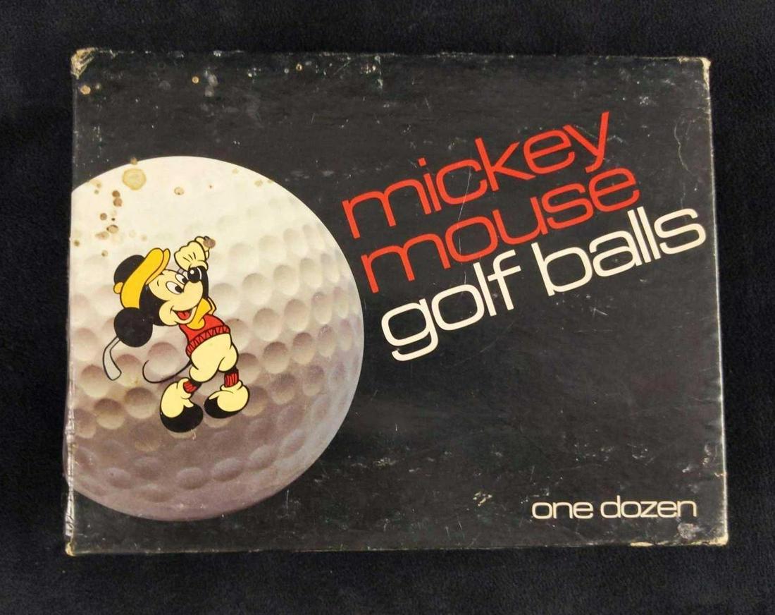Eight Disney Mickey Mouse Golf Balls Dunlop Maxfli