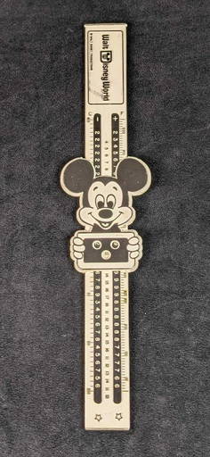 Vintage Disney World Mickey Mouse Math Slide Ruler
